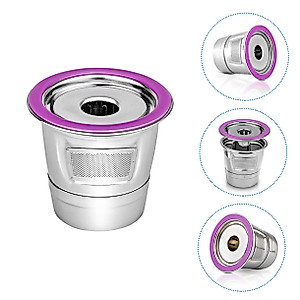 OSALADI Coffee Capsule Cup Espresso Shot Tea Diffuser Coffee Accessory Coffee Filter Espresso Machine Accessories Portable Water Filter Coffee Filter Cup Stainless Steel