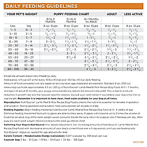 NutriSource Adult Dry Dog Food, Lamb Meal and Rice, 26LB