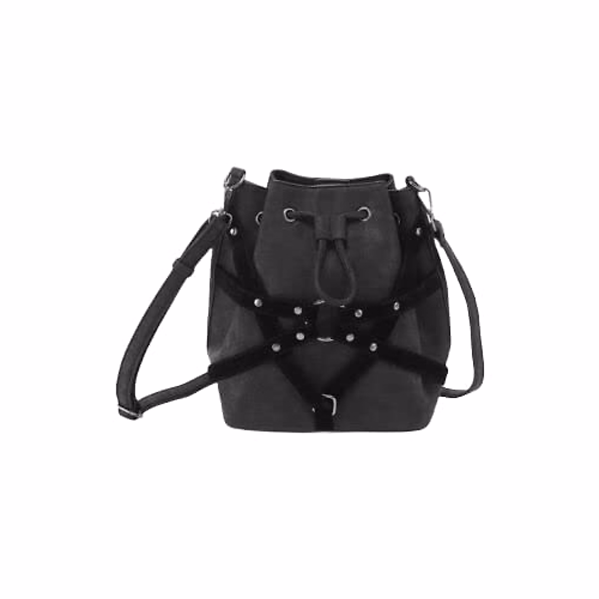 Killstar Faye Realm Bag Gothic O-Ring Grunge Punk Drawstring Studded