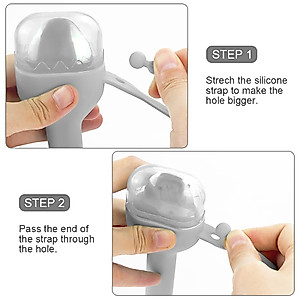 Sophico Travel Utensils Set for Camping and Kids Lunch Box, Stainless Steel Fork and Spoon, Knife Silverware Flatware Sets with Silicone Case - Portable & Leak-proof, Dishwasher Safe (Grey, 1 Set)