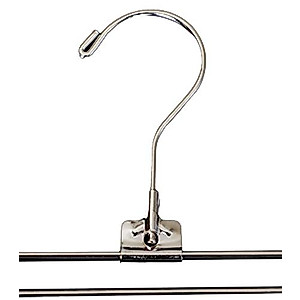 NAHANCO SKT12 12” Commercial Metal Skirt Pant Hanger, Chrome (Pack of 100)