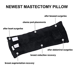 Mastectomy Seatbelt Chest Pillow, Lumpectomy Chemo Port Pillow Comfortable Hysterectomy Car Post with IceHot Pocket for Surgery C Section Recovery Products for Women Gifts Pillows