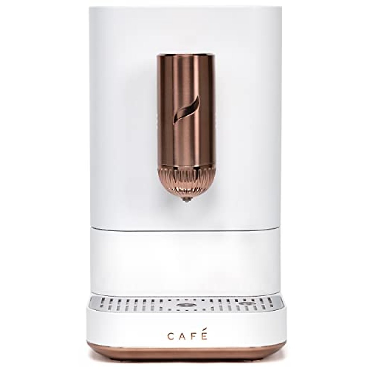 Café Affetto Automatic Espresso Machine | Brew in 90 Seconds | 20 Bar Pump Pressure for Balanced Extraction | Five Adjustable Grind Size Levels | WiFi Connected for Drink Customization | Matte White