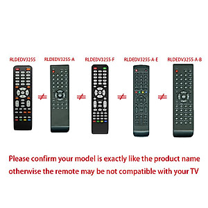 HCDZ Replacement Remote Control for RCA Scenium RTDVD1900-C RT3908 RLED1945A-G SRC5565-UHDA Smart LCD LED HDTV TV