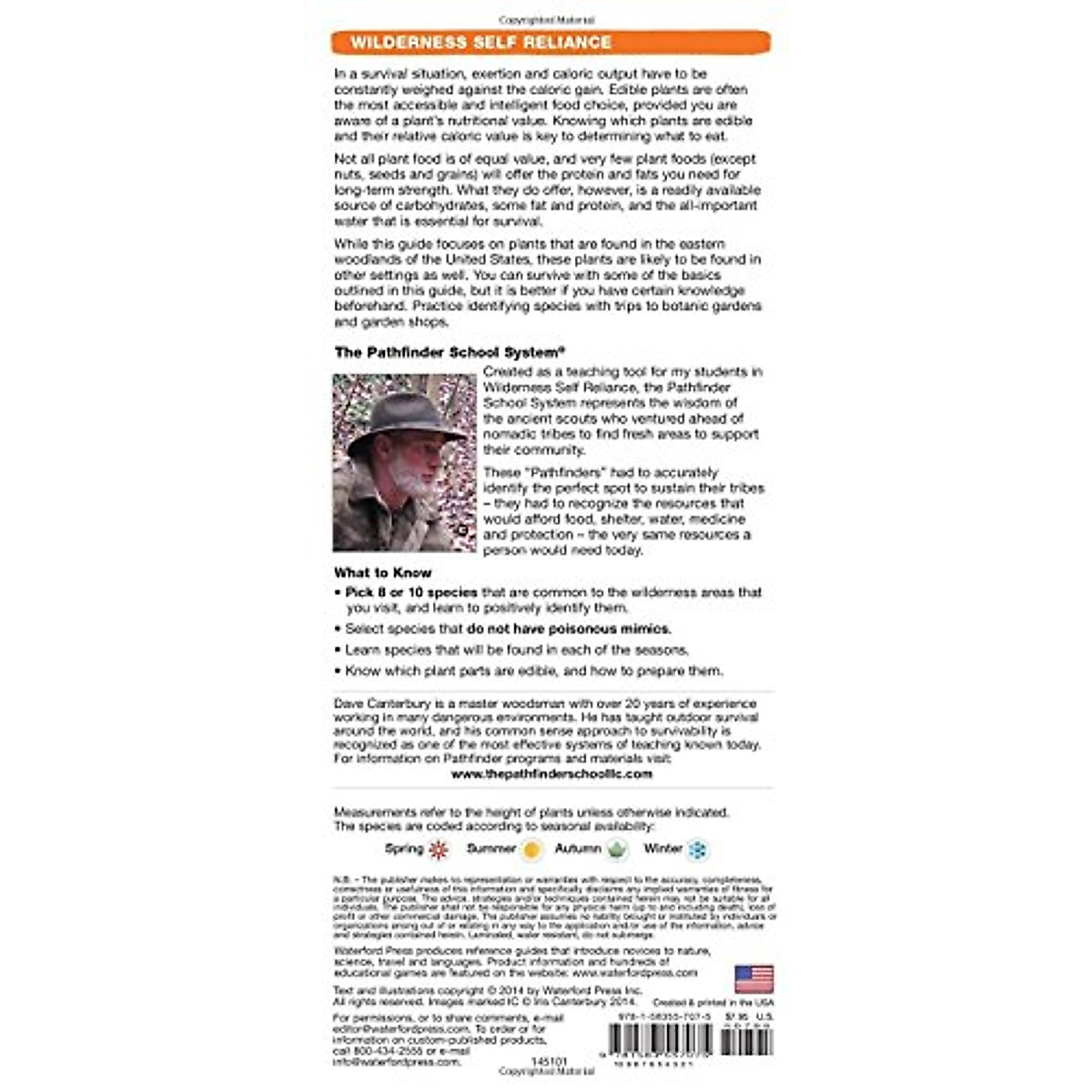 Edible Plants of the Eastern Woodlands: A Folding Guide to Familiar Species (Outdoor Recreation and Survival)