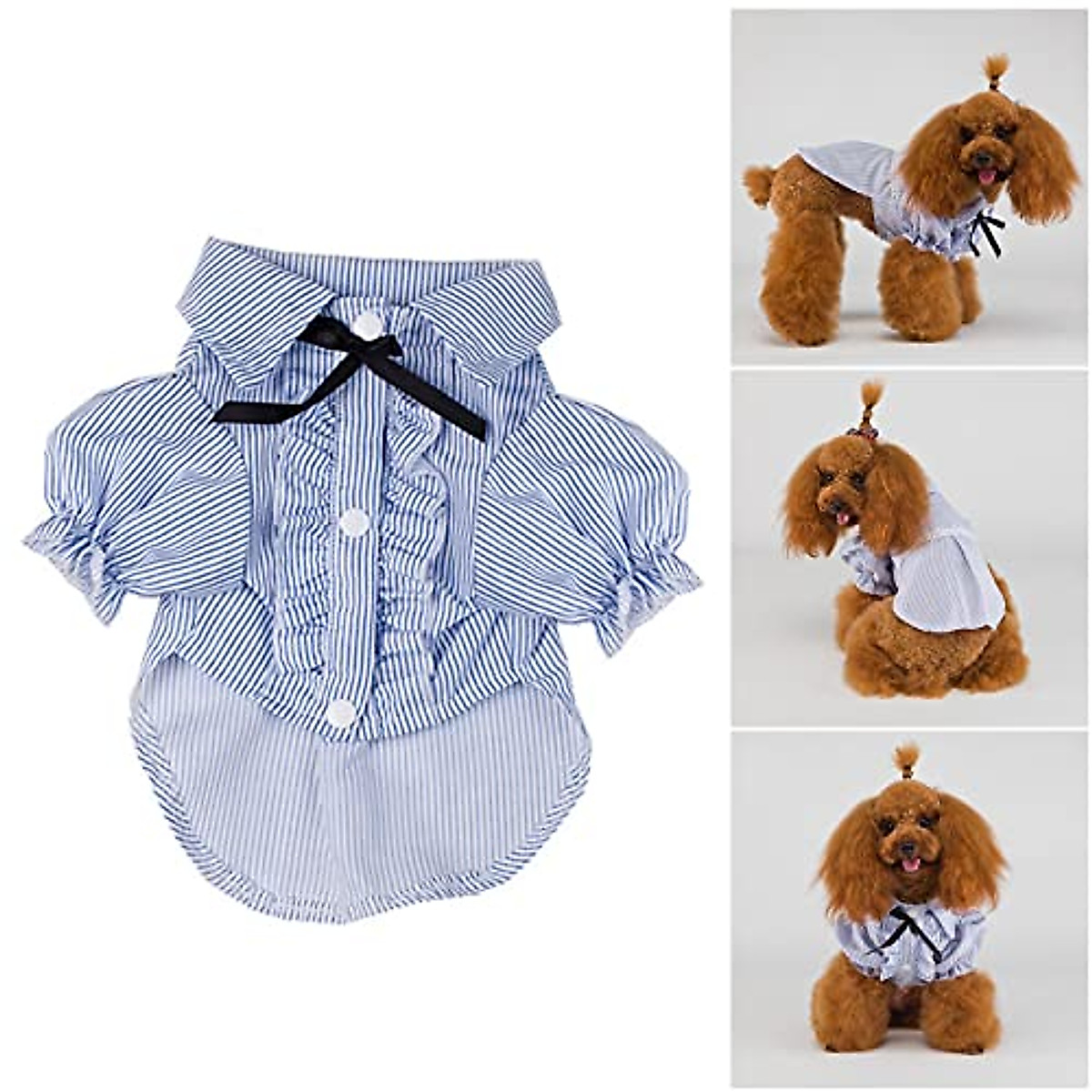 Pet Clothes Dog Dress Spring and Summer Spring Cute Custume Chihuahua Coat Outfits Pet Supplies Dog Shirt for Small Dogs Girl