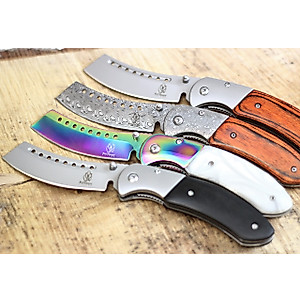 Wartech Buckshot Knives Thumb Open Spring Assisted Cleaver Classic Pocket Knife (PBK219DS)