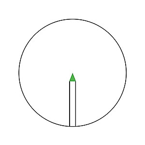 Trijicon 266978 AccuPoint 1-6x24 Riflescope with BAC Green Triangle Post Reticle, 30 mm Tube,black