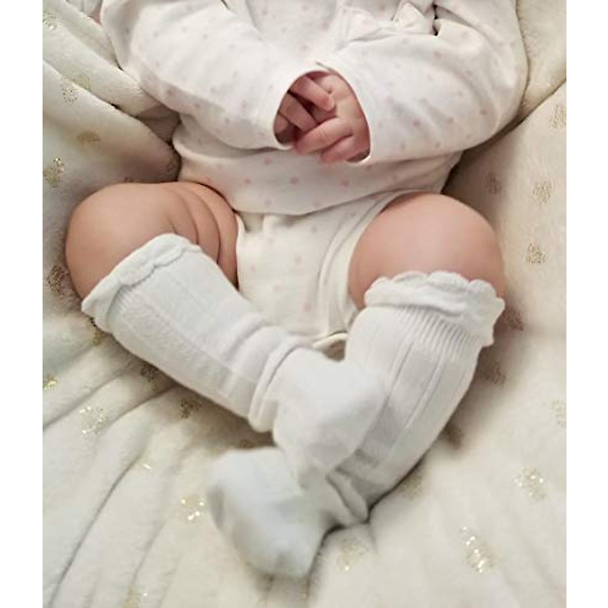 American Trends Baby Girls Knee High Socks Tube Cute Stockings Long Unisex Infants Toddler Sock Tights Baby Multicolor 3-12 Months