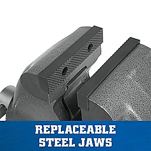 Wilton C-2 Pipe And Bench Vise, 5" Jaw Width, 7" Max Jaw Opening, 5-5/16" Throat (28827)