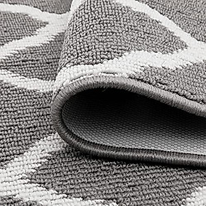 SHACOS Long Door Mats Indoor 24"x71" Washable Front Door Mat Non Slip Water Absorbent Entryway Rug Doormat Indoor Entrance Floor Mat Runner for Home Garage Kitchen Laundry, Light Gray