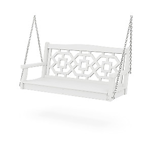 MARTHA STEWART MSTGS481WH Chinoiserie 48" Swing, White