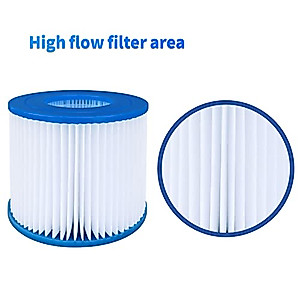 Cryspool VI Spa Filters Replacements for Type VI, Lazy-Z-Spa, 90352E Coleman SaluSpa hot tub Filter, 4 Pack