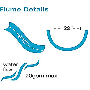 S.R. Smith 670-209-58124 Typhoon Right Curve Pool Slide, Gray Granite