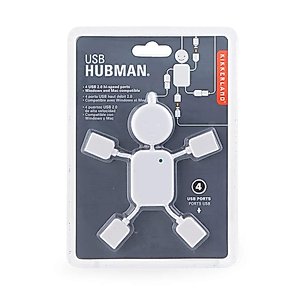 Kikkerland US006 USB Hubman, white