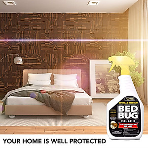 HARRIS White Label Bed Bug Killer, Liquid Spray with Odorless and Non-Staining Extended Residual Kill Formula (32oz)