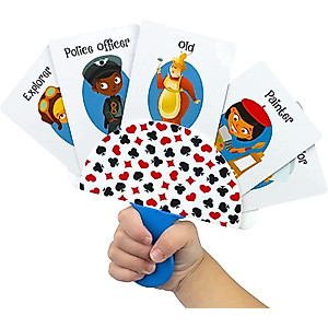 Regal Games 2 Pack Card Holders for Playing Cards - Kids Card Holder with Plastic Paddles - Ideal for Family Fun Game Night and Travel (Ages 3+)