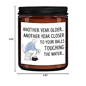 Birthday Gifts for Men Dad Boyfriend Him Husband Brother Best Friend Birthday Gift Ideas, Funny Gag Gifts 65th 30th 75th 60th 40th 50th Birthday Gifts for Men, Happy Birthday Candles Mens Gifts