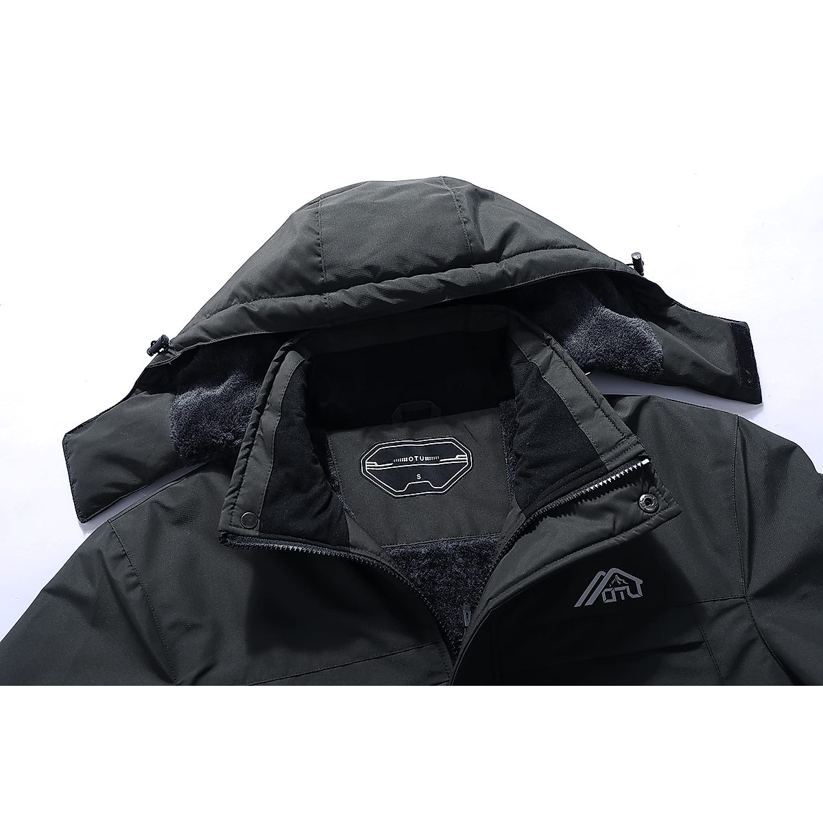 OTU Men's Waterproof Ski Jacket Snowboarding Windbreaker Warm Winter Hooded Mountain Snow Coat