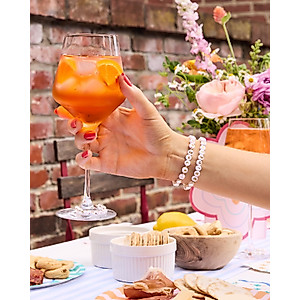 xo, Fetti Bachelorette Pearl Beaded Bracelet Set of 8 | Bride to Be Jewelry, Bach Party Decorations, Bridesmaid Friendship Bracelet Gift, Eras Bridal Shower Favor, Wedding Accessory