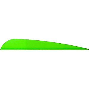 AAE Cavalier TRAD40BG50 Trad Bright Green 4" Archery Arrow Vane 50 Pack