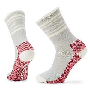 Smartwool Everyday Slipper Sock Extra Cushion Merino Wool Crew Socks For Men and Women, Medium Gray, Large