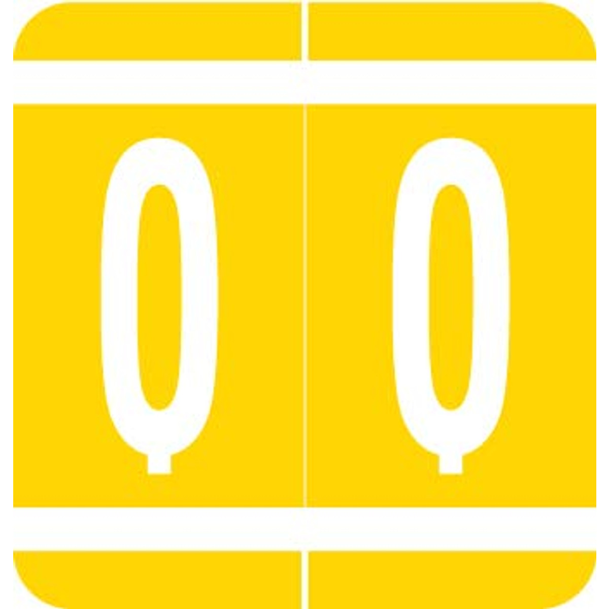 AMZfiling Alpha Labels on 3-Ring Binder Sheets- Letter Q, Yellow, GBS/VRE Compatible (Polylaminated, 200/Package)