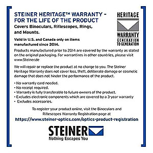 Steiner Military-Marine Series Binoculars, Lightweight Tactical Precision Optics for Any Situation, Waterproof, Green, 8x30