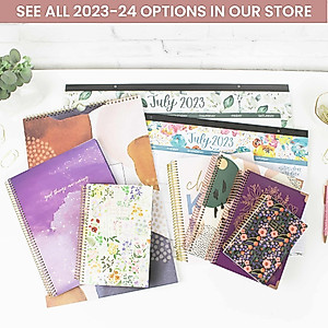 bloom daily planners 2023-2024 Pocket Planner - 4” x 6” - (July 2023 - July 2024) - MINI Weekly/Monthly Agenda Organizer & Calendar Book - Daydream Believer, Pink & Blue