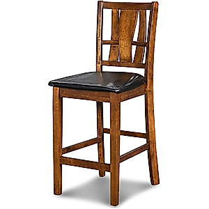 New Classic Furniture Dixon Counter Height Dining Set, Espresso, 5-Piece