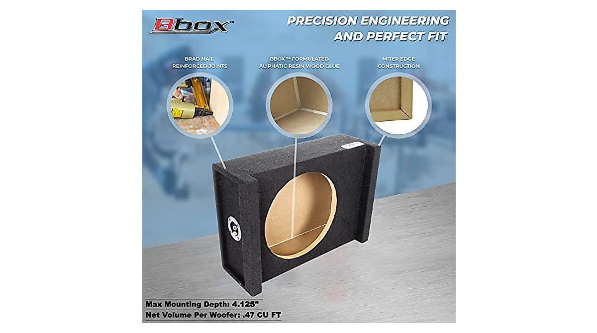 Atrend Bbox 10" Shallow Mount Downfire Subwoofer Enclosure