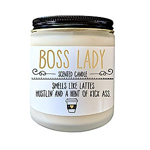 Boss Lady Scented Candle Lady Boss Like a Boss Lady Gift New Job Gift for Boss Funny Gift Boss Babe