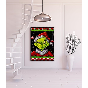 Acelii 5D Christmas Diamond Painting Kits for Adults Beginners,DIY Winter Paint by Diamond Art,Full Round Drill Diamonds Dots Gem Art Kits,Home Wall Decor 12x16 Inch