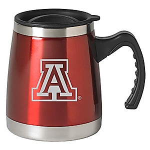 LXG, Inc. University of Arizona - 16-Ounce Squat Travel Mug Tumbler - Red
