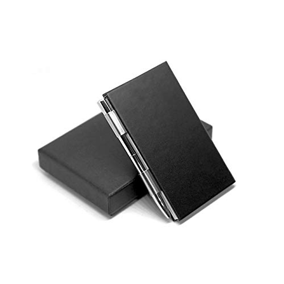 MF accessible trends Leather Pocket Notepad Steel Case Holder with Pen and Refillable Paper for To Do Lists and Note Jotting (The Expert)