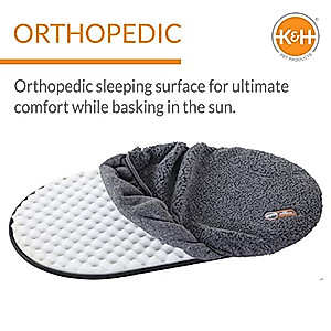 K&H PET PRODUCTS Cat Perch Hammock for Window Sill Gray 14 X 24 Inches - Unheated