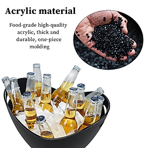 8l Ice Bucket,Ice Buckets For Parties,Ice Bucket For Cocktail Bar,Large Ice Bucket,Party Bathtub,Blackbeverage Bucket,Ice Bucket In Home & Kitchen