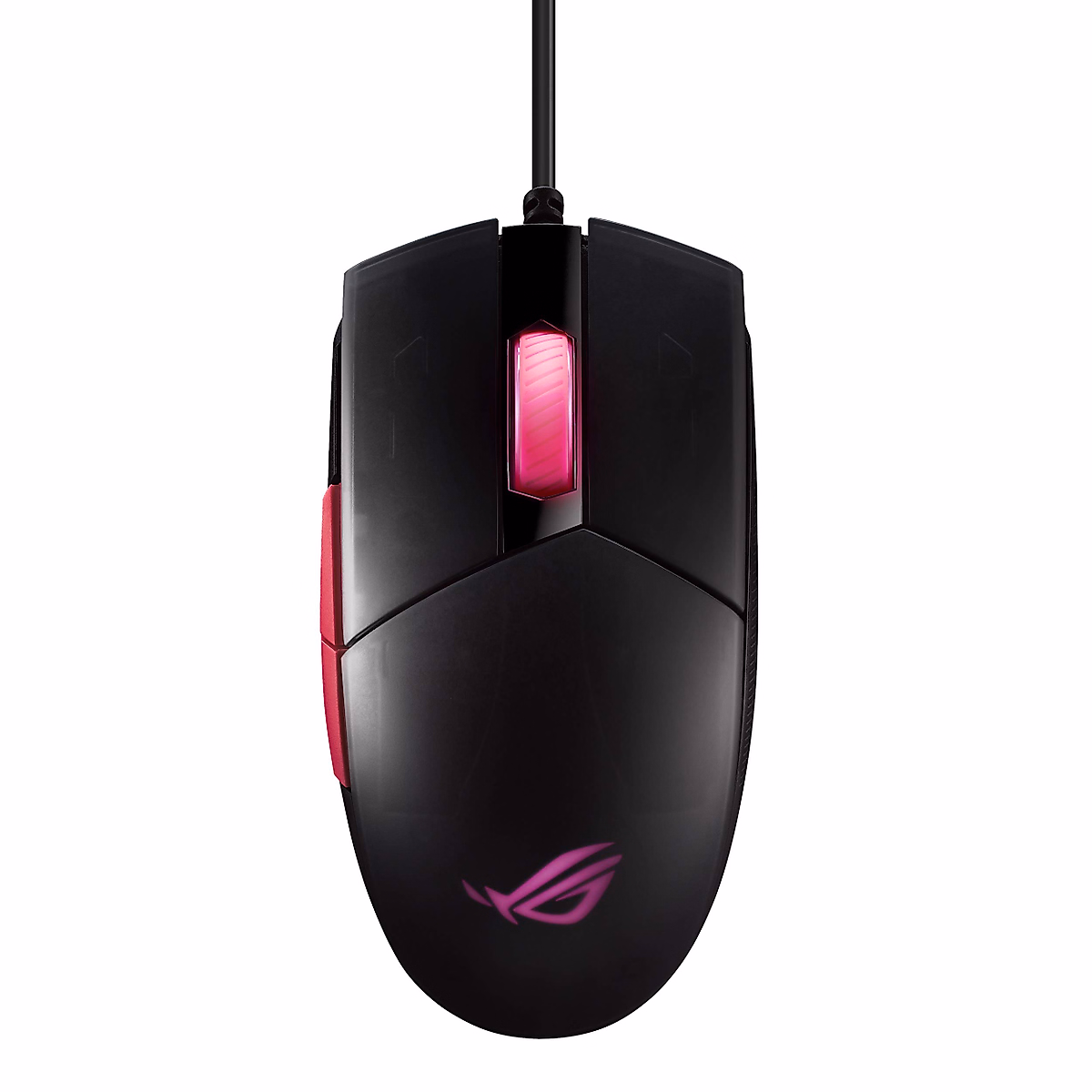 ASUS ROG Strix Impact II Electro Punk is an ambidextrous, Ergonomic Gaming Mouse Featuring 6,200 dpi Optical Sensor, Lightweight Design and Aura Sync RGB Lighting