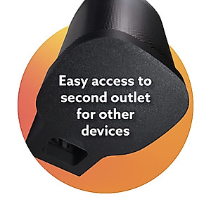 Outlet Mounted Speaker Mount Compatible with Sonos One, Sonos One SL, Sonos Play: 1 (Decora, Black)