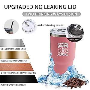 liabiliies Coffee Tumbler 30 oz As Far As I Know I'm Delightful Tumbler with Lid and Straw Insulated Tumblers Stainless Steel Tumbler Funny Gifts for Women