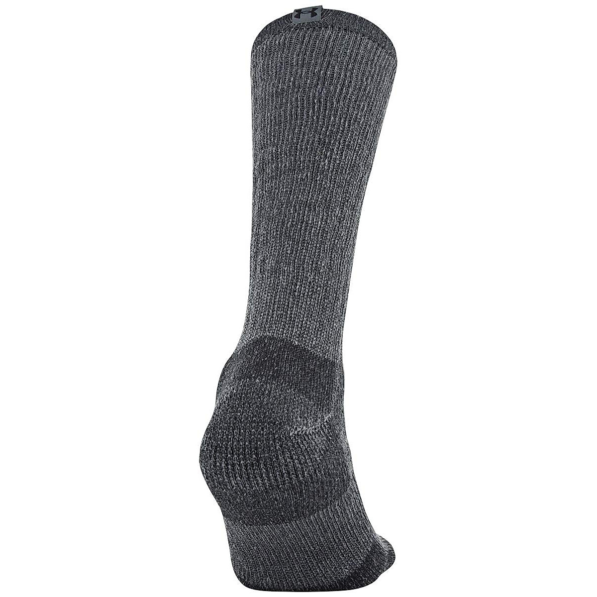 Under Armour Adult Hitch Coldgear Boot Socks, 2-Pairs , Pitch Gray/Black , Large