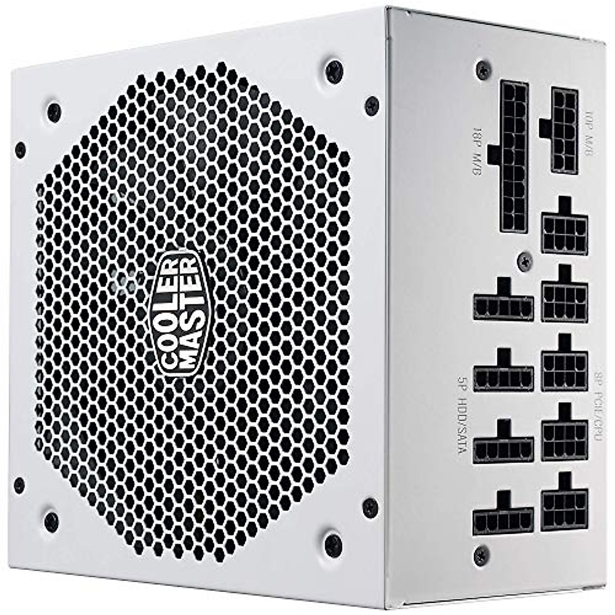 Cooler Master V750 Gold White Edition V2 Full Modular,750W, 80+ Gold Efficiency, Semi-fanless Operation, 16AWG PCIe high-Efficiency Cables, 10 Year Warranty
