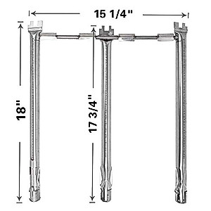 Htanch SG636 (5-Pack) 15 1/4" 16GA Flavorizer Bars SF9787 for Weber Spirit 300 Series,E310, E320, S310 and S320 (2013-2017) 5 Flavorizer Bars and One Tube Burner,for Weber 7636 Weber 69787