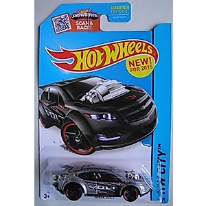 HOT WHEELS HW CITY NEW FOR 2015 SILVER SUPER VOLT SHOWDOWN SCAN & RACE! 22/250