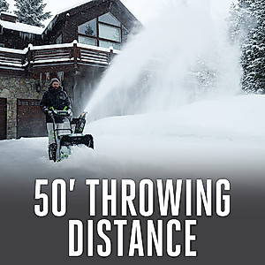 EGO SNT2400 24 in. Self-Propelled 2-Stage Peak Power Snow_Blower, Black & CH2800D 56-Volt 280W Dual Port Charger