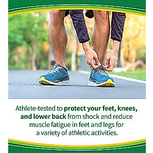 Dr. Scholl’s Sport Insoles Superior Shock Absorption and Arch Support to Reduce Muscle Fatigue and Stress on Lower Body Joints (for Men's 8-14, Also Available for Women's 6-10), 1 Pair (Pack of 2)