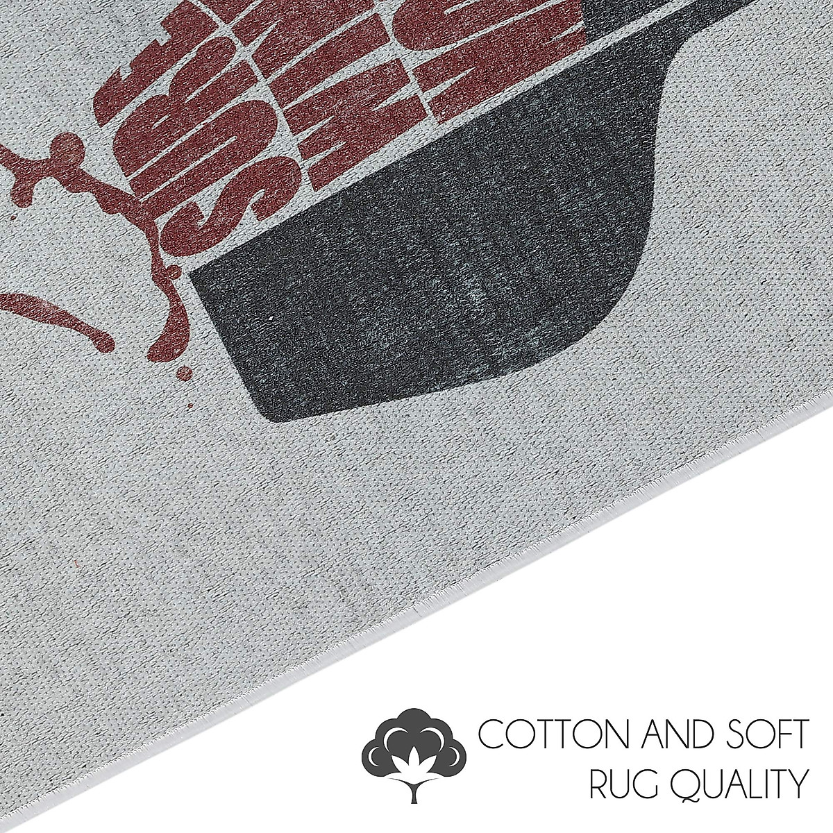 SUSSEXHOME Non Skid Washable Kitchen Mats for Floor, Ultra Thin Runner Low Pile Rug for Laundry Room, Entryway, Bathroom, Multipurpose Floor Mats, Wine Bar Decor Rug - 20 x 60 Inches