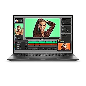Dell XPS 17 9710 Touchscreen Laptop, 17 inch UHD+ Display - Intel Core i9-11900H, 32GB DDR4 RAM, 1TB SSD, NVIDIA GeForce RTX 3060 6GB GDDR6, Windows 10 Pro - Platinum Silver