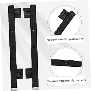 Ciieeo 2 Pairs Keyboard Rails Keyboard Rack Keyboard Stand Adjustable Keyboard Slide Keyboard Slide Out Tray Cabinet Slider Computer Sliding Keyboard Hardware Office Drawer Steel Desk