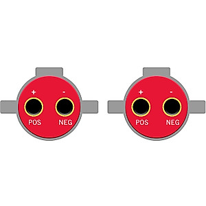 Tectran Heavy Duty Dual Tailgate Battery Charging or Tarping System Powercoil DTB Series | Two Dual Pole Buffalo Plugs | (12' Length x 12" Tractor Lead)